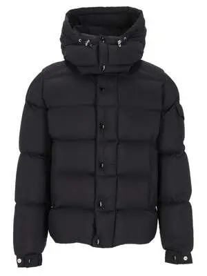 Moncler Maya 70 Short Down Jacket With Hood - Black