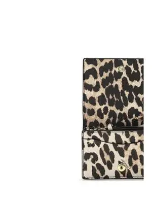 GANNI Bou Animal Print Card Holder - Multicolor