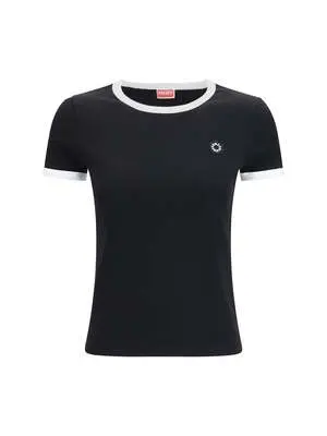 Kenzo Boke Flower 2.0 Embroidered Cotton T-shirt - Black