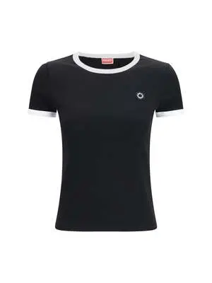 Kenzo Boke Flower 2.0 Embroidered Cotton T-shirt - Black