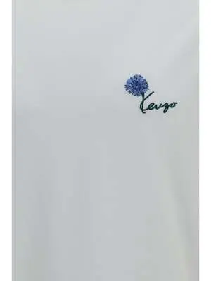 Kenzo Tulip Embroidered Cotton T-shirt