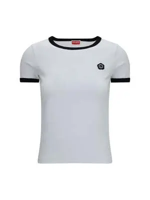 Kenzo Boke Flower 2.0 Embroidered Cotton T-shirt - White