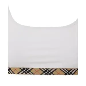 Burberry Bikini Swimwear With Check Trim - White