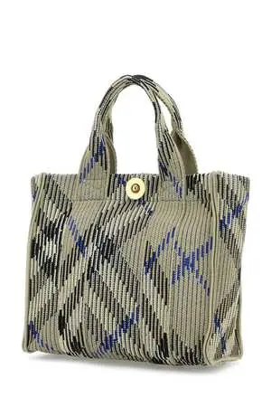 Burberry Embroidered Fabric Check Mini Handbag - Multicolor
