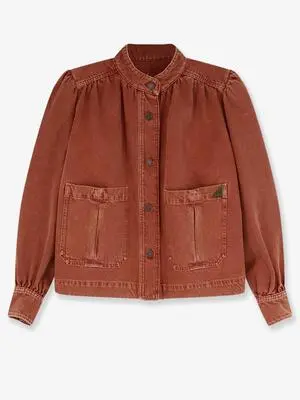 Chloé Orange Denim Jacket - Multicolor