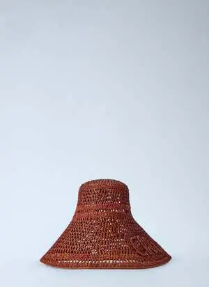 Chloé Raffia Capeline Hat - Brown