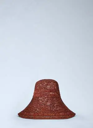 Chloé Raffia Capeline Hat - Brown