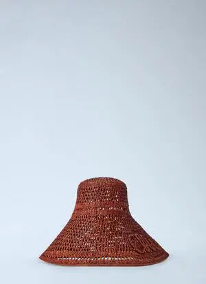Chloé Raffia Capeline Hat - Brown