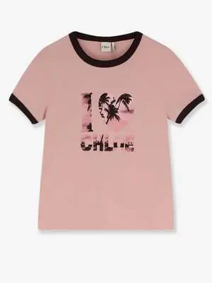 Chloé Cotton T-shirt With Print - Multicolor