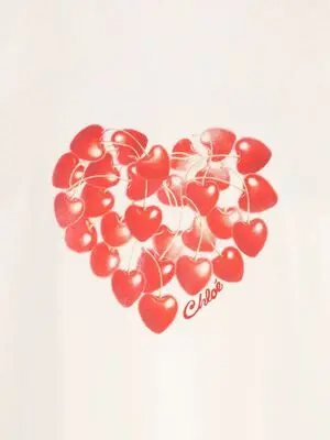 Chloé Cherries Print Cotton T-shirt
