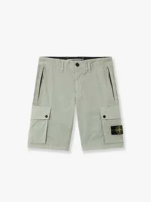 Stone Island Organic Cotton Shorts - Green