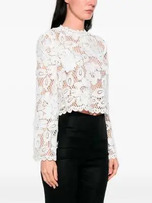 SELF-PORTRAIT Crochet Lace Top