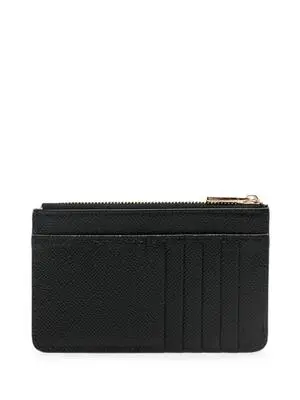 Dolce & Gabbana Dauphine Calf Leather Card Holder - Black