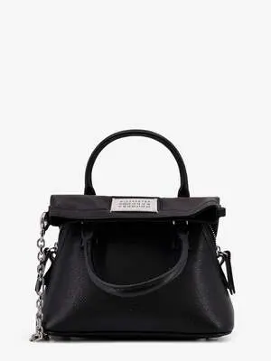 MAISON MARGIELA 5ac Classique Micro Leather Shoulder Bag - Black