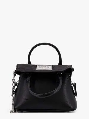 MAISON MARGIELA 5ac Classique Micro Leather Shoulder Bag - Black