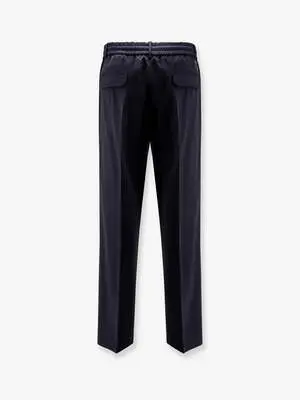 Moncler Wool Blend Trousers - Multicolor