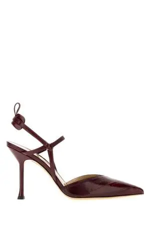 Fendi FENDI Leather Colibrì Pumps Red