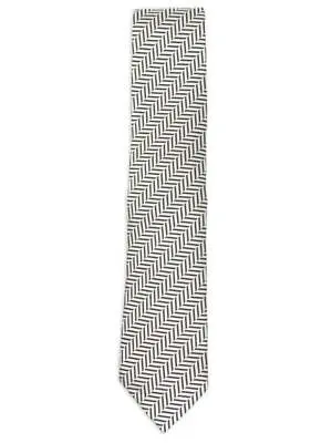 TOM FORD TOM FORD Silk Neck Tie White