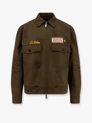 Dsquared2 Bros Cotton Padded Jacket - Multicolor