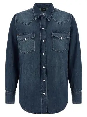 A.p.c. Western' Shirt - Blue