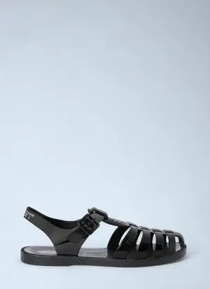 Off-White Arrow Pvc Fisherman Sandals - Black
