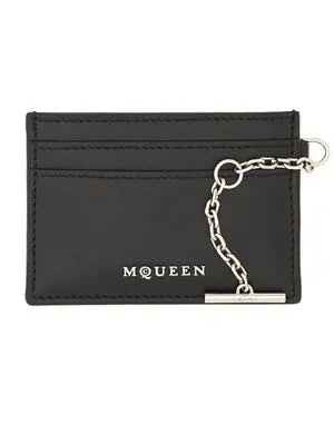 Alexander McQueen Card Holder Sling - Black