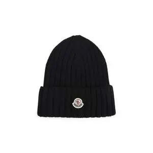 Moncler Virgin Wool Hat - Black