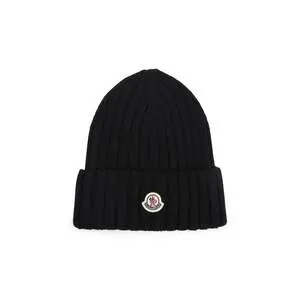 Moncler Virgin Wool Hat - Black