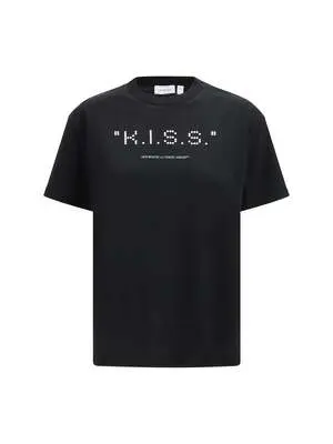 Off-White Kiss Quote T-shirt - Black