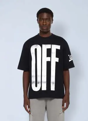 Off-White Big Off Diagonal Skate Logo T-shirt - Black