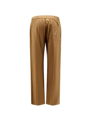 Celine Cotton And Linen Blend Trousers