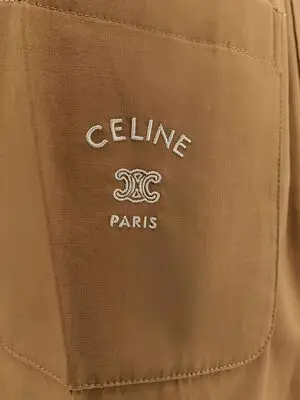Celine Cotton And Linen Blend Trousers