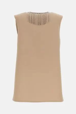 Sportmax Rhinestone Fringe Cady Top - Multicolor