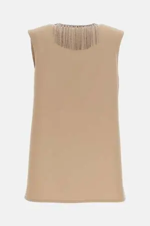 Sportmax Rhinestone Fringe Cady Top - Multicolor