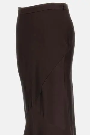 Max Mara Envers Satin Long Skirt