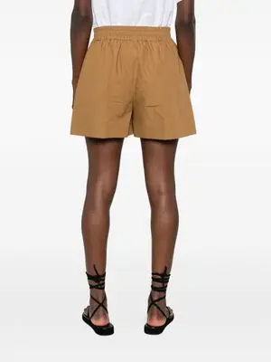 Celine Cotton And Linen Blend Shorts