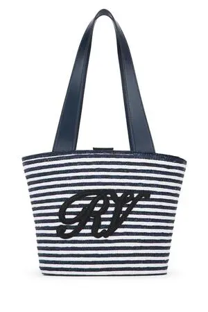 ROGER VIVIER Rv Straw Panier Small - Multicolor