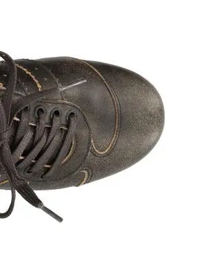 VIVIENNE WESTWOOD Drunken Leather Trainers - Black