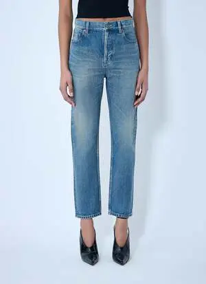 Saint Laurent SAINT LAURENT Cropped Slim Jeans Blue