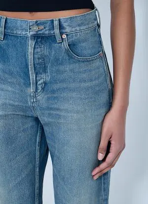 Saint Laurent Cropped Slim Jeans - Blue