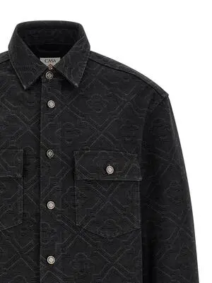 Casablanca Laser Monogram Denim' Overshirt