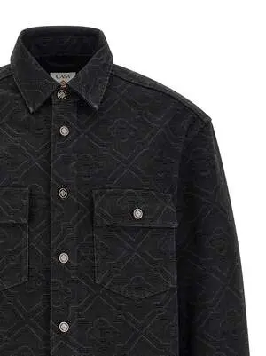 Casablanca Laser Monogram Denim' Overshirt