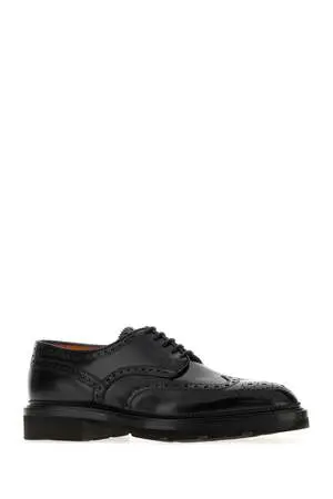 Santoni Leather Emil Lace-up Shoes