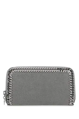 Stella McCartney Grey Shaggy Deer Falabella Wallet - Gray