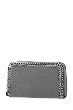 Stella McCartney Grey Shaggy Deer Falabella Wallet - Gray