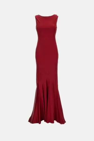 Max Mara Envers Satin Long Dress - Multicolor