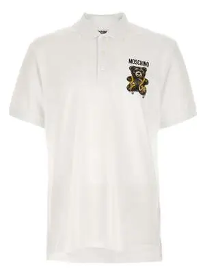 Moschino Teddy Bear' Polo Shirt - White