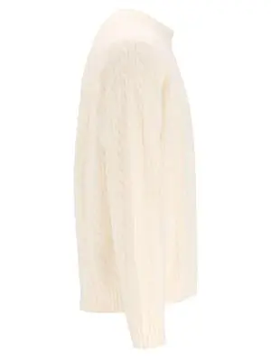 Eleventy Cable-knit Jumper - White