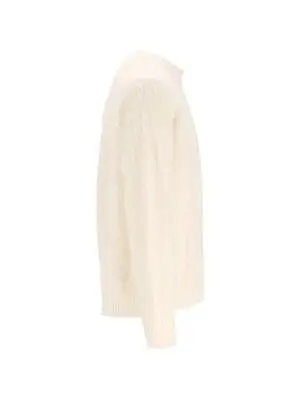 Eleventy Cable-knit Jumper - White