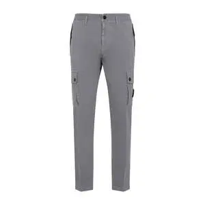 Stone Island Cotton Trousers - Gray